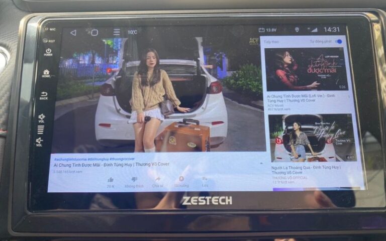 Lắp đặt màn hình android MG ZS tốt nhất